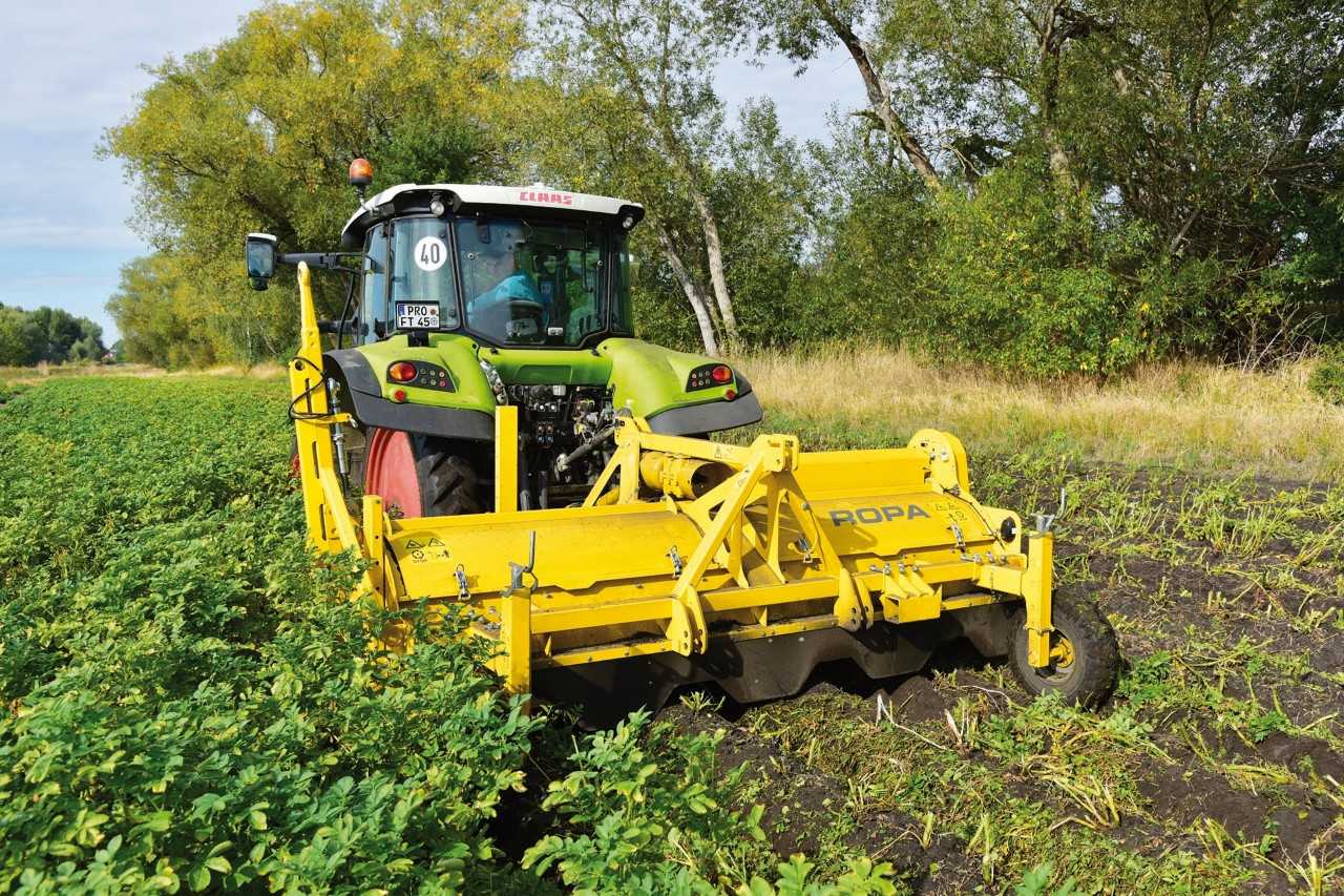 ROPA haulm topper KS 475 – harvest potatoes haulm-free for higher yield ...