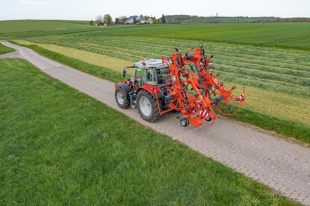 Widest mounted tedder launched – Agrimachinery News